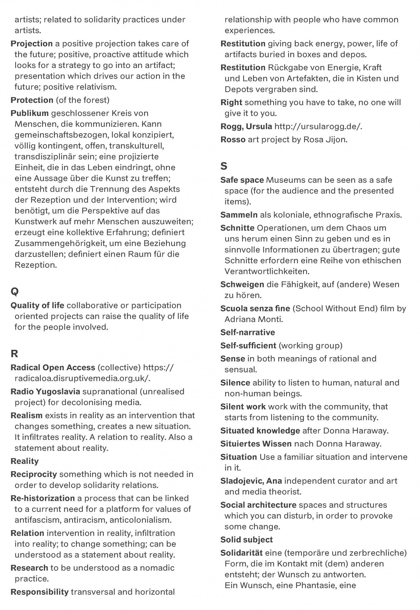 Solidarity of Art a-national and transcultural (WT) | arte e parte